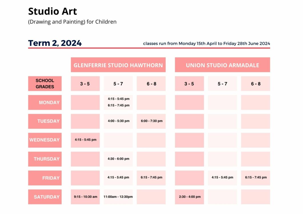 Children term art courses